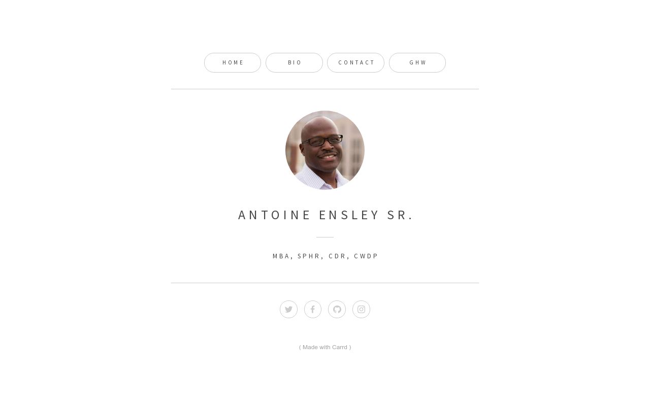 Antoine Ensley Sr